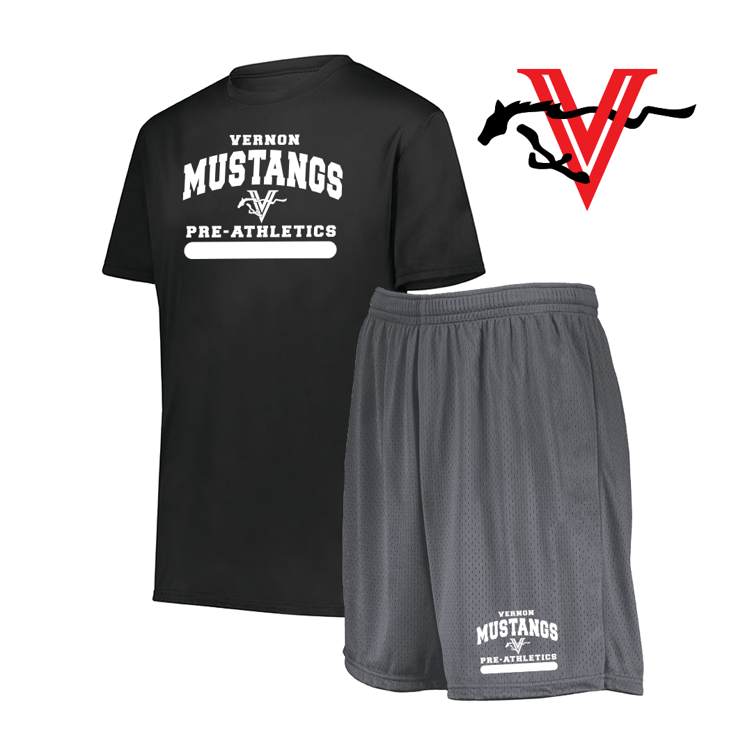 Vernon Mustangs Pre-Athletics Uniform | Tech Star Printing & Design